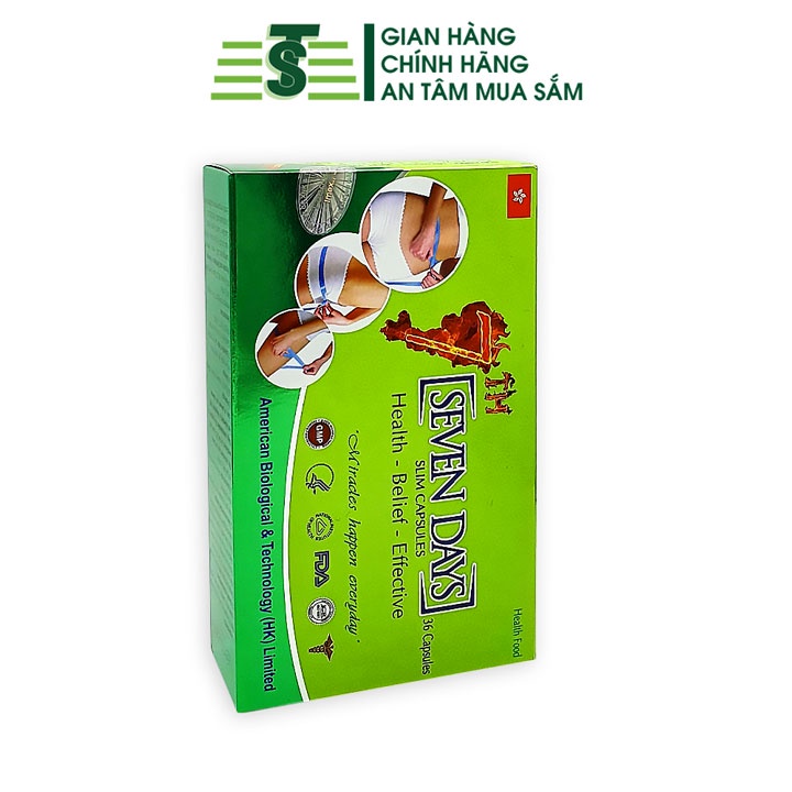 Viên uống giảm cân Seven days giúp đào thải mỡ thừa giảm cảm giác thèm ...