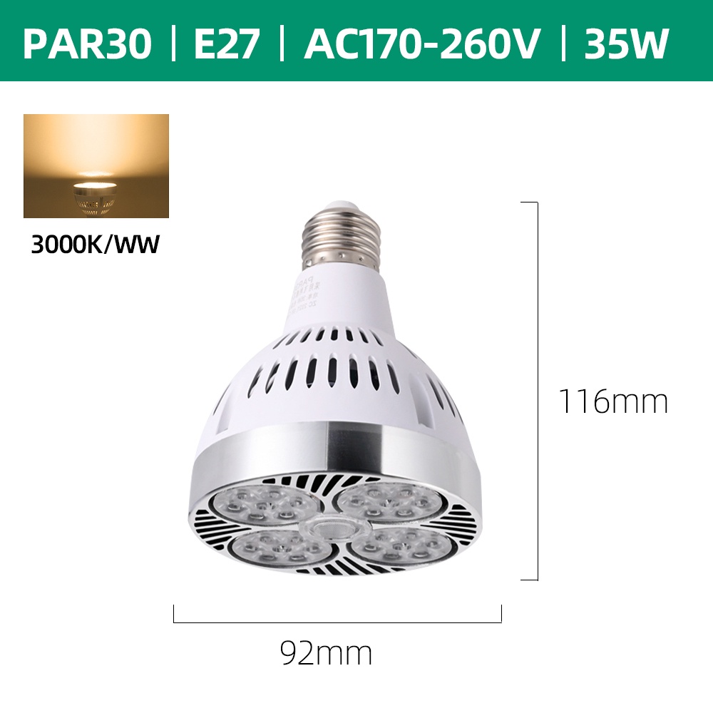 Bóng Đèn LED PAR30 35W 40W E27 Theo Dõi Ánh Sáng 3000K / 4000K / 6000K ...