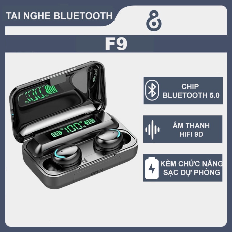 Tai Nghe Bluetooth Amoi F9 Pro Bản Quốc Tế Cao Cấp, Cảm Biến Vân Tay | Shopee Việt Nam