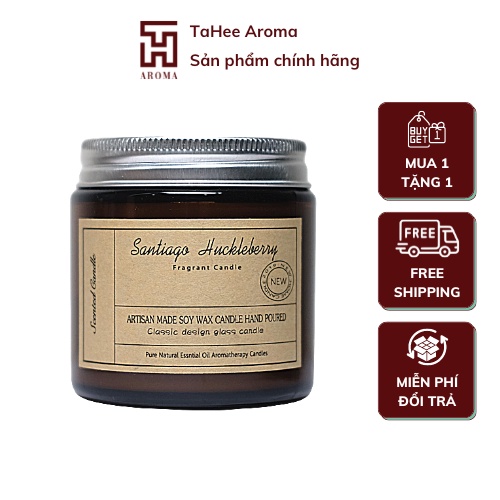 Nến thơm cao cấp Santiago Huckleberry thương hiệu TaHee Aroma cốc cổ ...