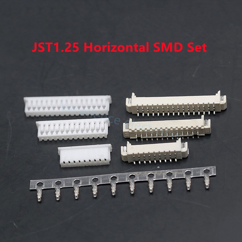 10 bộ SH1.0 JST1.25 SH / JST Đầu Pin SMD ngang / dọc + Vỏ + Bộ thiết bị đầu cuối 2.54mm | Shopee ...