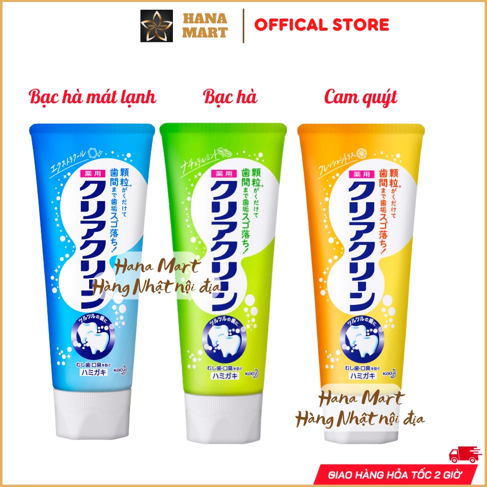 Kem đánh răng Kao Clear Clean Natural Mint 120g trắng răng thơm miệng ...