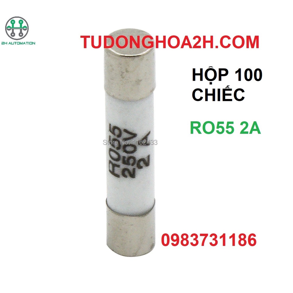 Hộp cầu chì thủy tinh RO55-2A ( Hộp 100 chiếc ) | Shopee Việt Nam