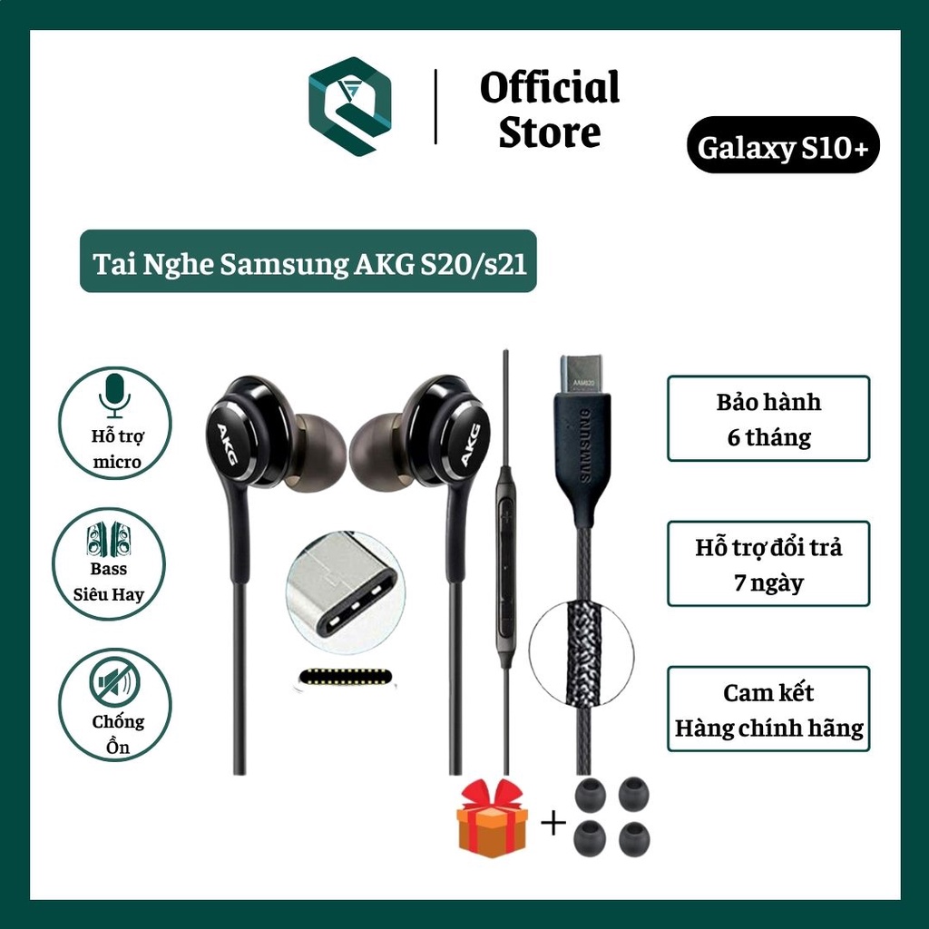 Tai Nghe Nhét Tai Samsung AKG Có Dây Có Mic Đàm Thoại Âm Thanh Chất ...
