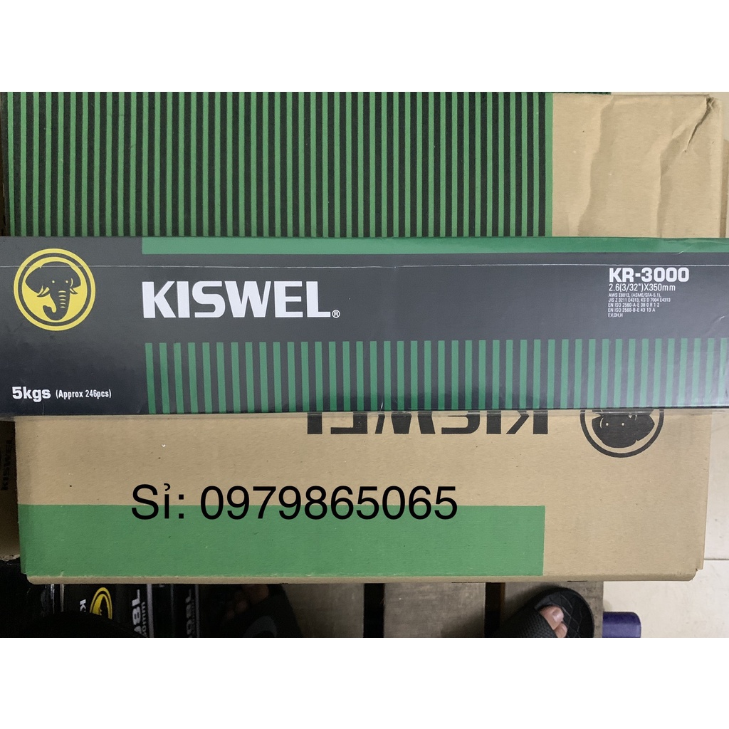 Que hàn chịu lực KR-3000 E 6013 KISWEL NHẬP KHẨU 5kg | Shopee Việt Nam