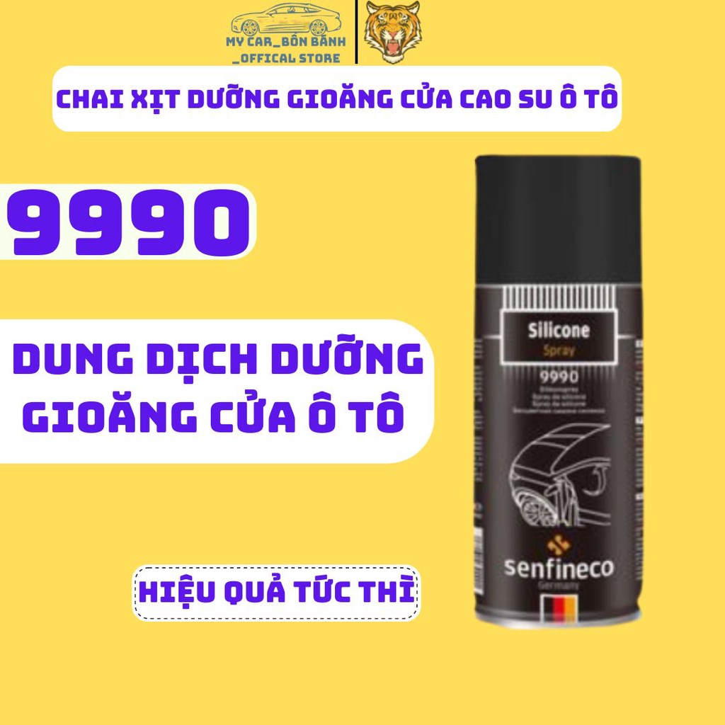 Xịt dưỡng gioăng cao su bôi trơn gioăng, chống kẹt cửa kính ô tô ...