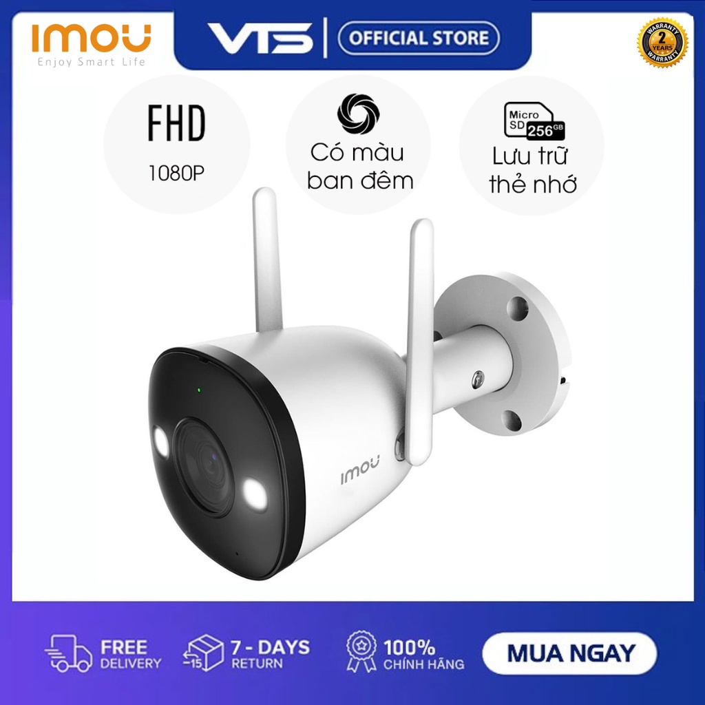 [NPP CHÍNH HÃNG] Camera IP 2M WiFi IMOU F22FP-D Ngoài Trời Bullet 2C ...