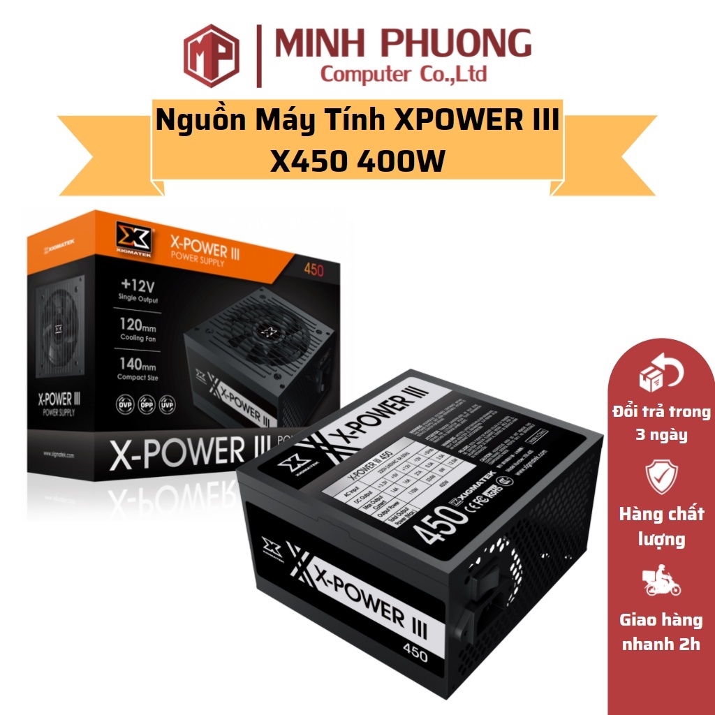 Nguồn máy tính XIGMATEK X-POWER III X450 | Shopee Việt Nam