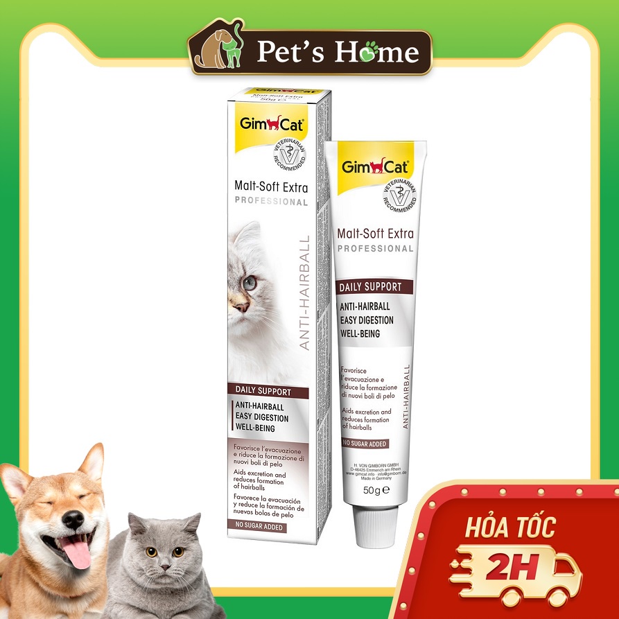 Gel dinh dưỡng ngăn ngừa búi lông cho mèo Gimcat Anti Hairball Malt ...
