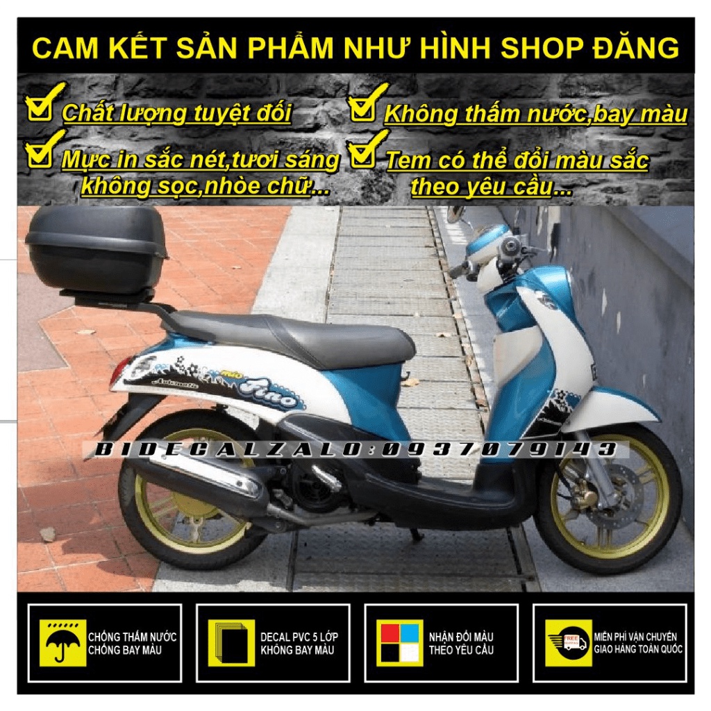 TEM RỜI MIO FINO CLASSICO BÔNG HOA XANH TRẮNG - | Shopee Việt Nam