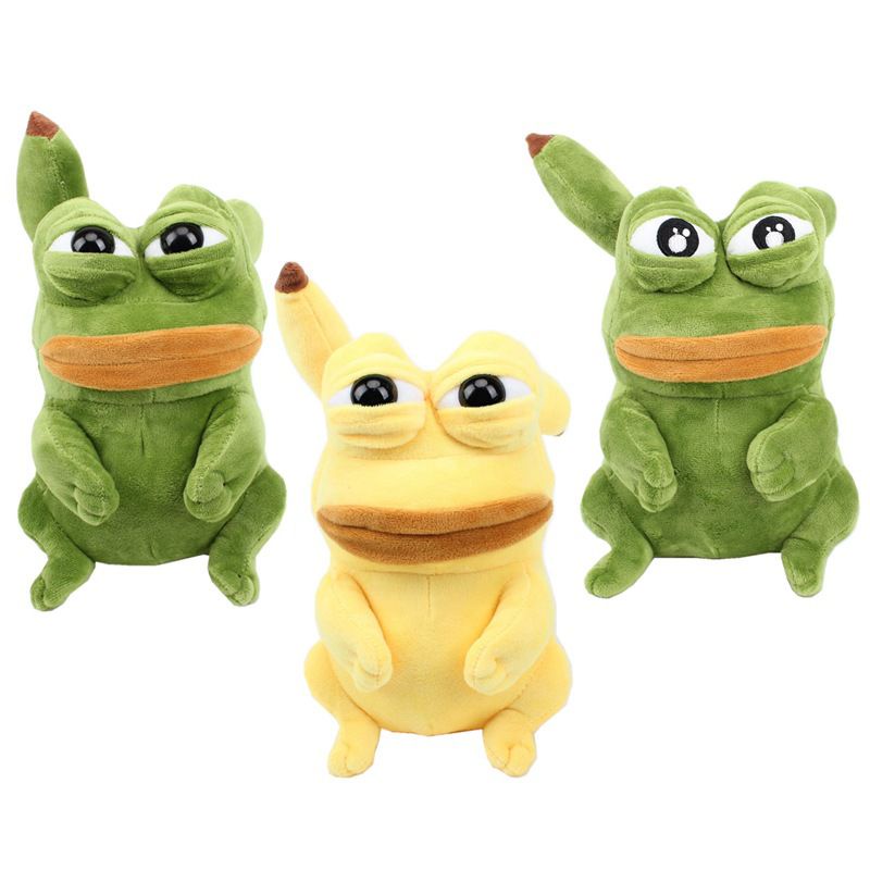 Đồ chơi thú bông ếch Pepe Pikachu buồn bã cho bé Quà sinh nhật cho trẻ ...