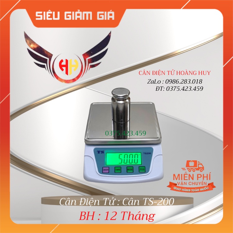 Cân điện tử nhà bếp TS200 ( 10kg/0,2g ) dùng pin tiểu,hoặc sạc điện ...