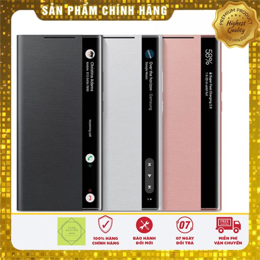 Bao Da Smart Clear View Cover Note 20 Ultra Chính Hãng | Shopee Việt Nam