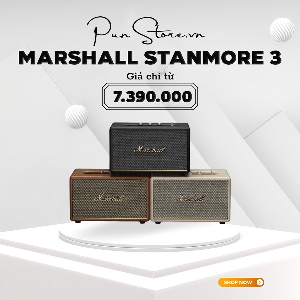 Loa Marshall Stanmore 3 nhập khẩu US New Chính Hãng - Bảo Hành 12 Tháng | Shopee Việt Nam