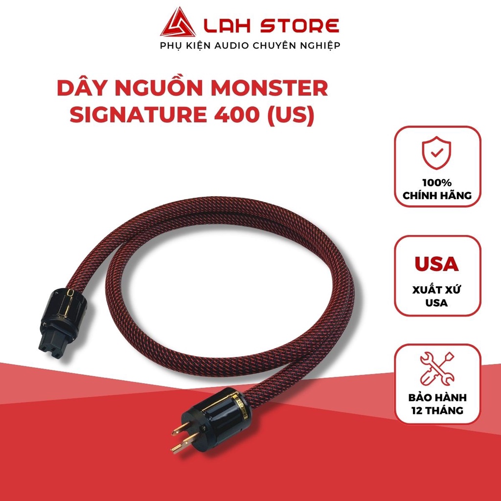 Dây nguồn Monster Powerline 400 Signature tăng khả năng kiểm soát âm ...