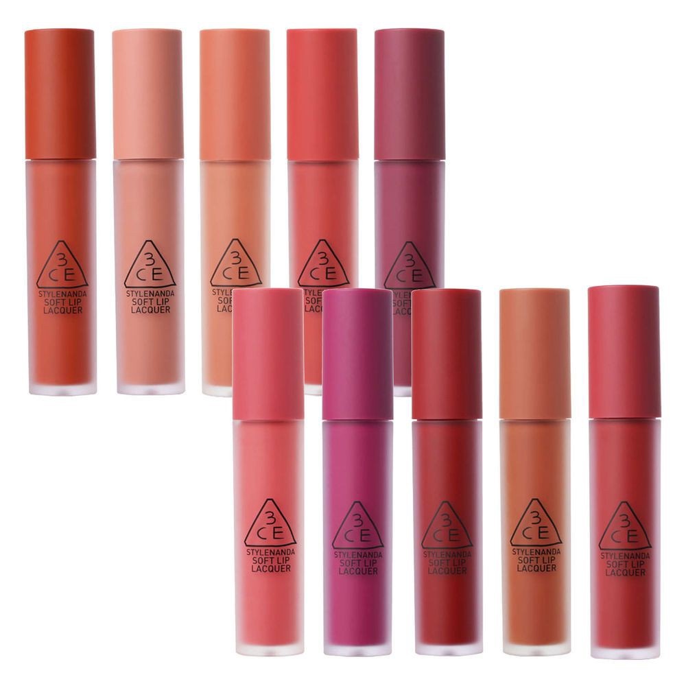 Son kem 3CE Soft Lip Lacquer - Null Set / Change Mode / Tawny Red ...