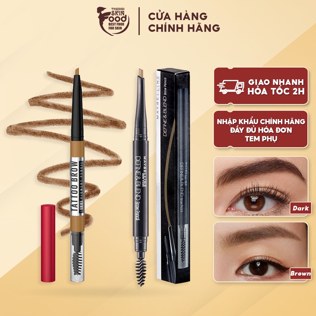 Chì Kẻ Mày Lâu Trôi, Lên Màu Chuẩn Maybelline Tattoo Brow Up To 36H ...