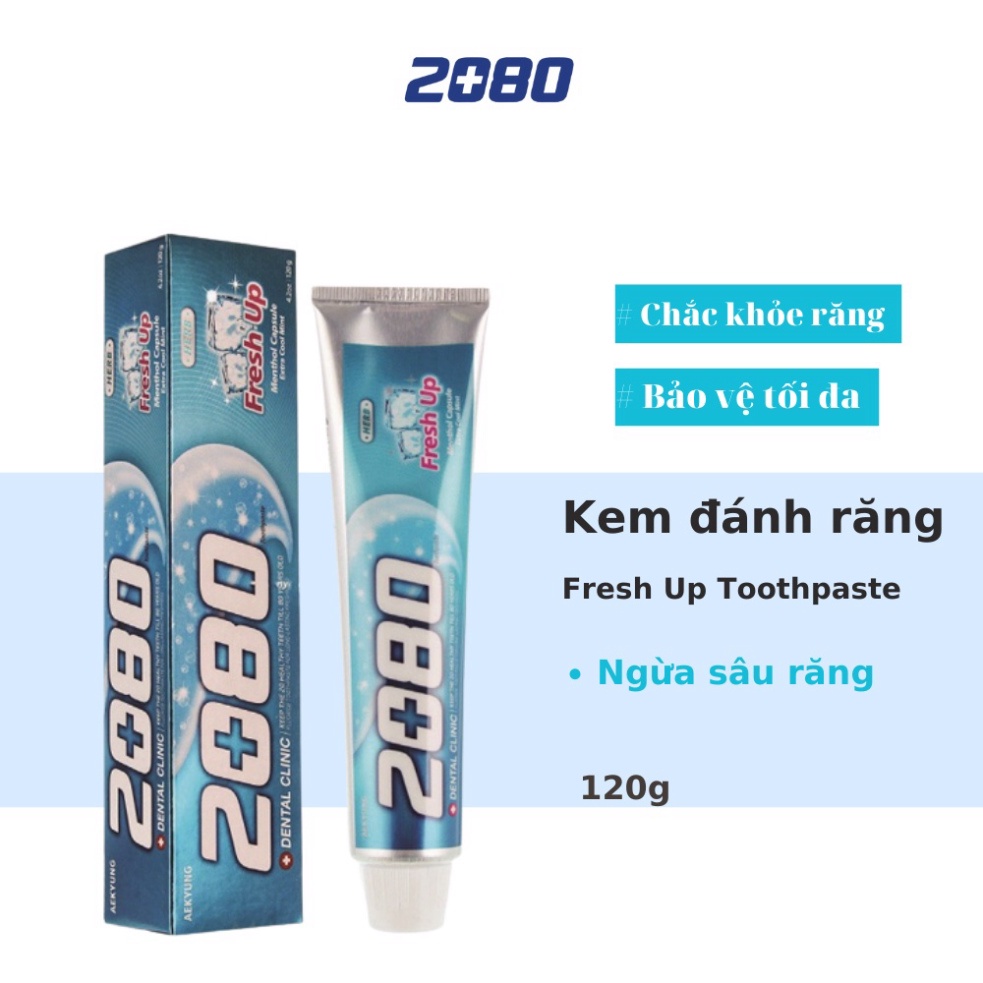Kem đánh răng DENTAL CLINIC 2080 Fresh Up Toothpaste 120gr Zeroshop ...