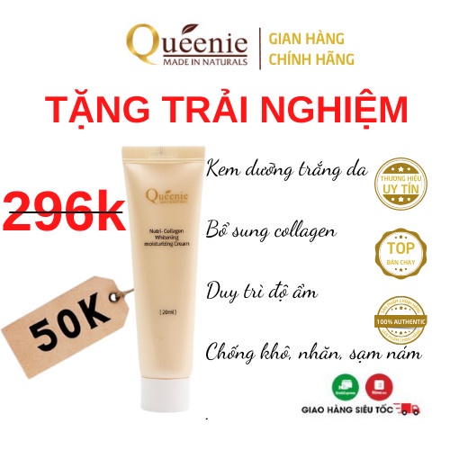 Kem Dưỡng Trắng Da Queenie Bổ Sung Collagen Tạo Màng Dưỡng Ẩm Trải ...