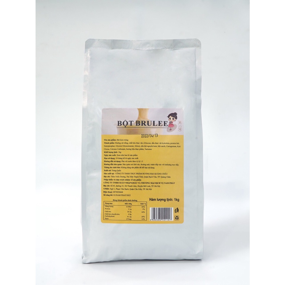 Bột Kem trứng Brulee nhập khẩu chính hãng túi 1kg | Shopee Việt Nam