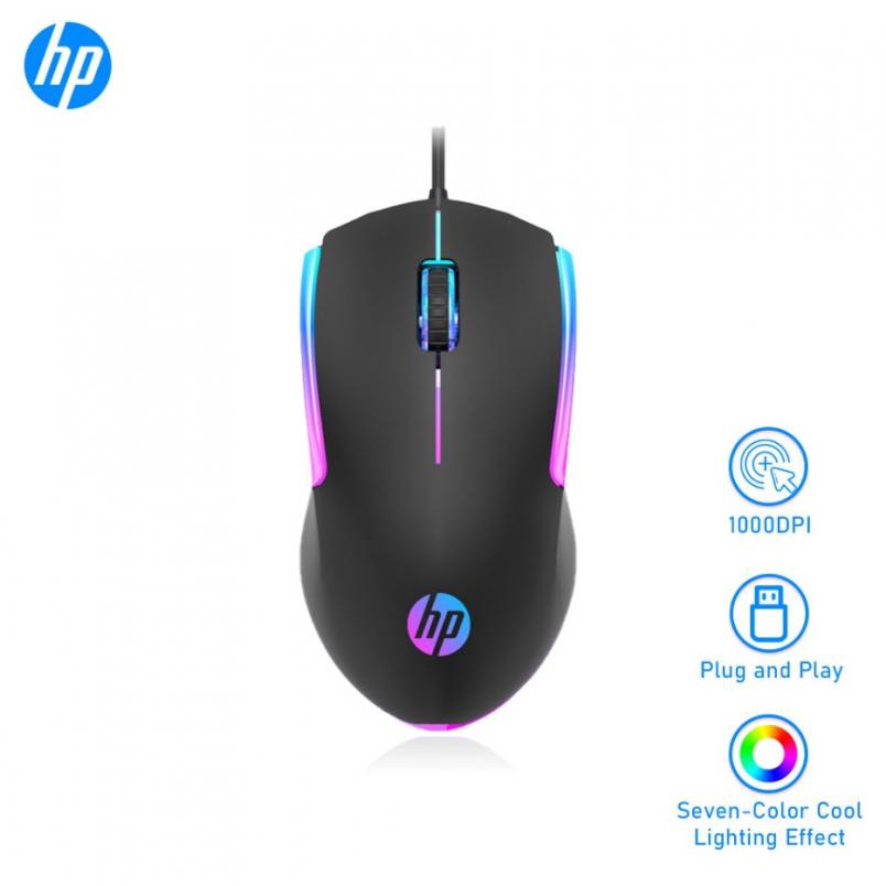 Chuột Gaming HP M160 Có Dây Với ĐèN LED NềN 1000 Ergonomik Cho PC ...