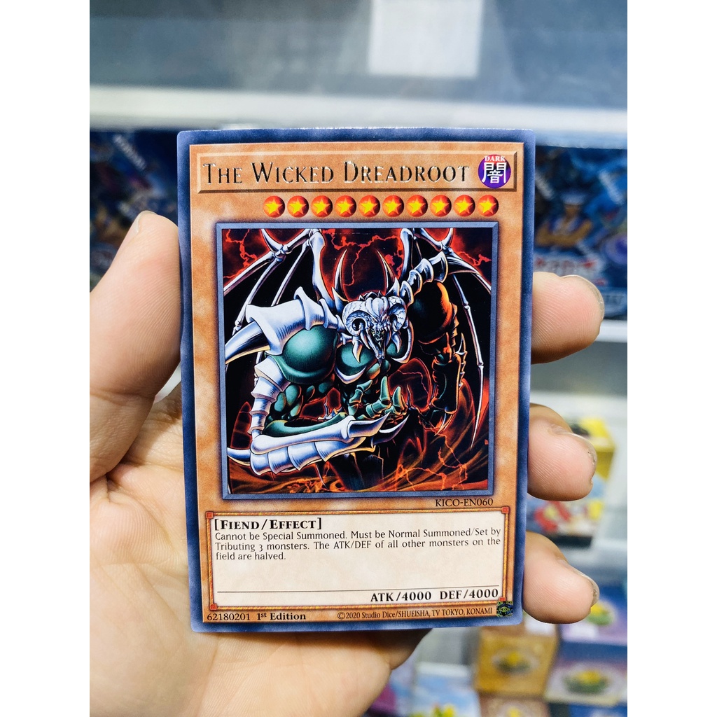 Thẻ bài YugiOh! Mã KICO-EN060 - The Wicked Dreadroot - Rare - 1st ...