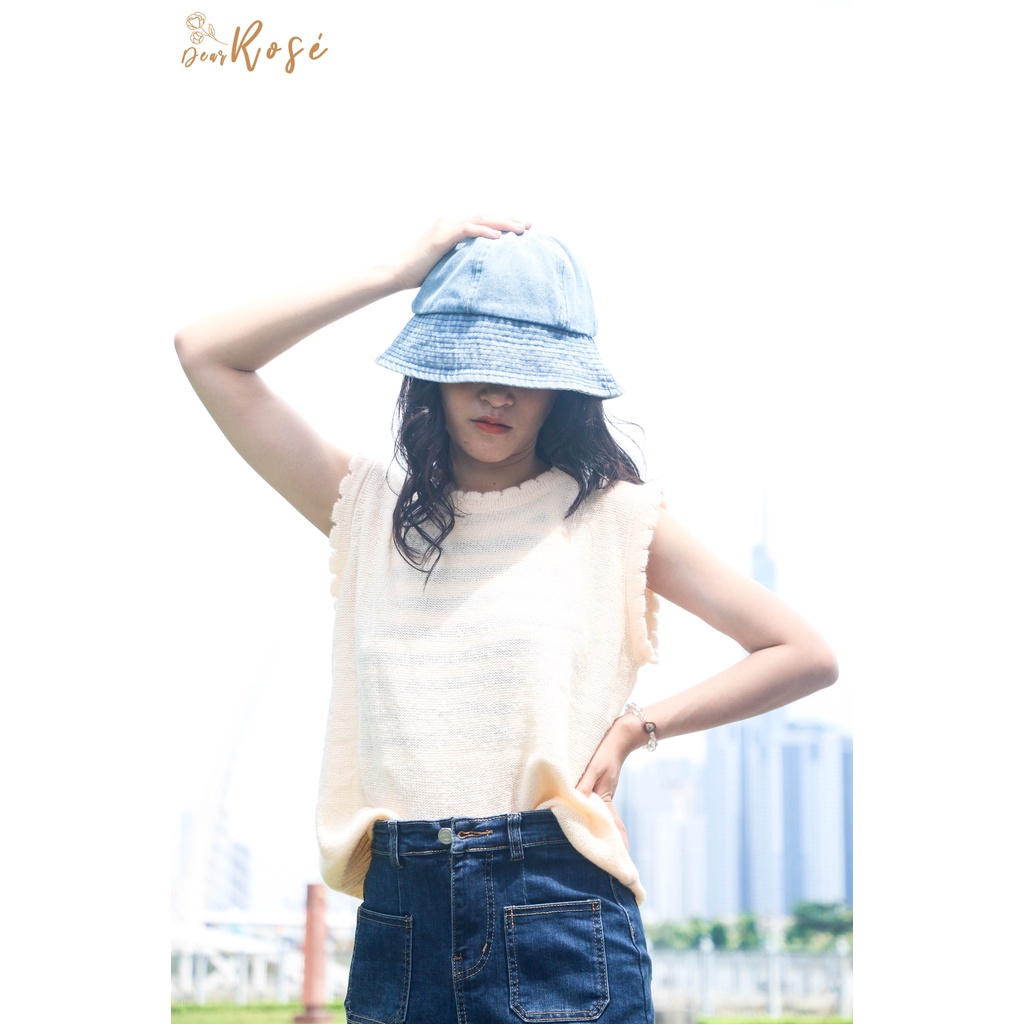 Áo len Ghile cổ hoa Dear Rosé L005 | Shopee Việt Nam