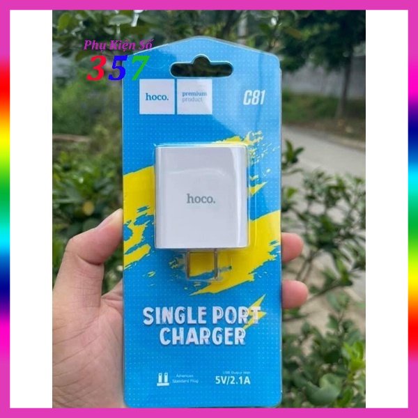 Củ Sạc Nhanh Hoco Chính Hãng C81 2.1A - 1 cổng USB bảo hành 12 tháng | Shopee Việt Nam