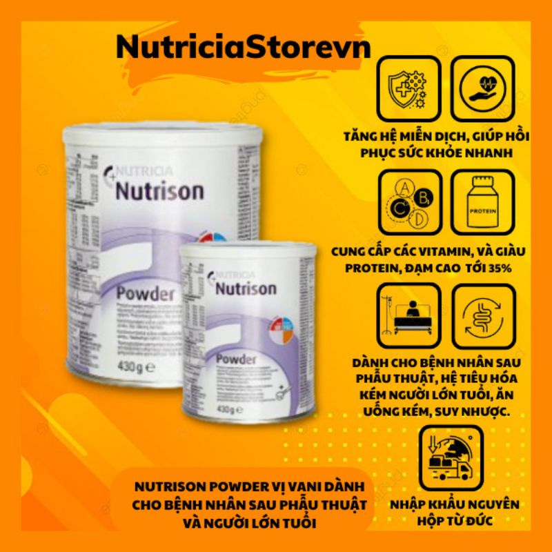 Sữa Nutrison Powder Hộp 430g Dành Cho Người Có Hệ Tiêu Hóa Kém, Ăn Uống ...