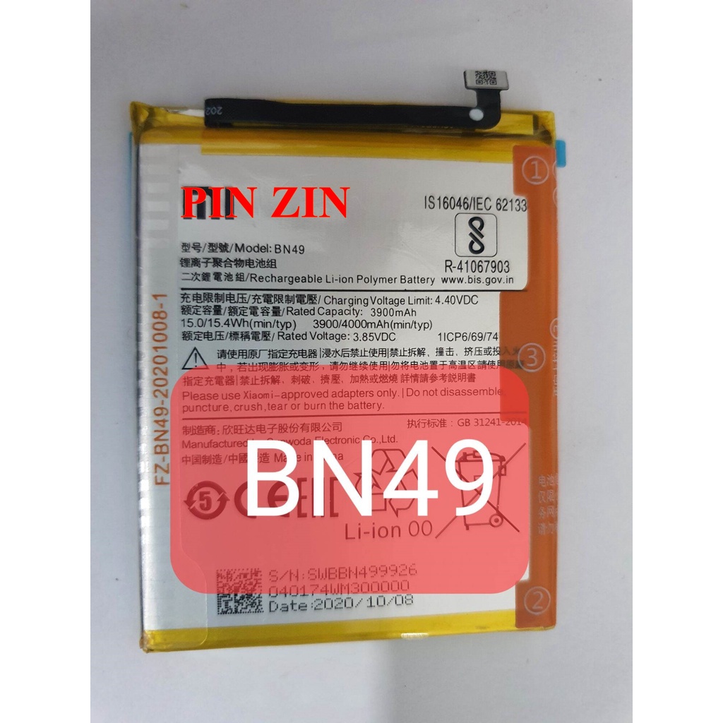 Pin điện thoại Xiaomi' Redmi 7A/ BN49 dung lượng 4000mAh | Shopee Việt Nam