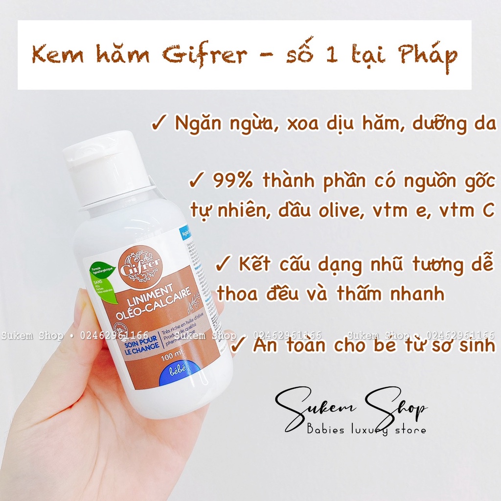 [CHÍNH HÃNG] Kem Dưỡng Đa Năng Ngừa Hăm Liniment Gifrer - Pháp 100ml ...