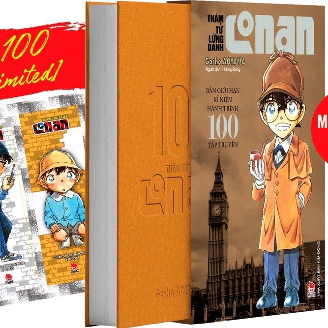 Truyện tranh Conan - Tập 100 - Bản Limited bìa cứng (Tặng kèm Set ...
