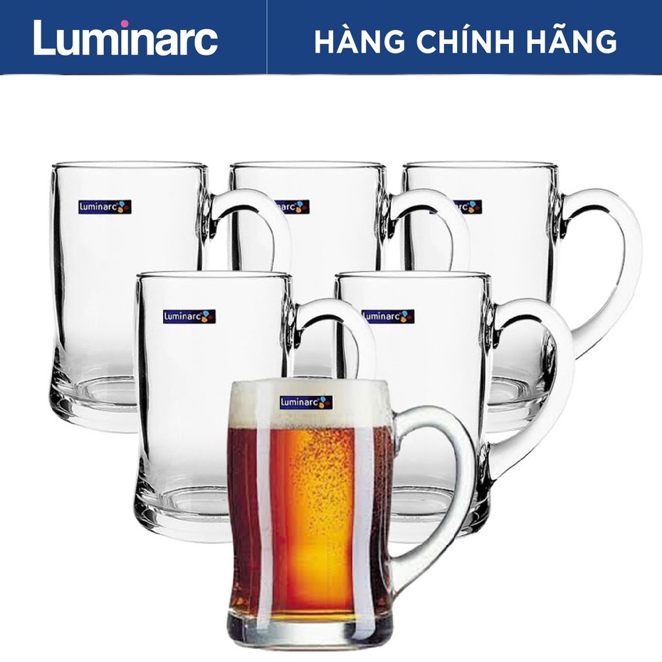 Bộ 6 cốc (ly) bia Luminarc Benidorm 450ml G2616*6 | Hàng chính hãng ...