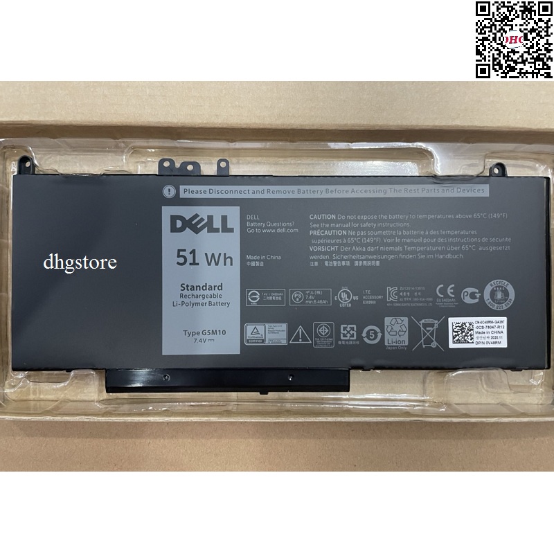 Pin laptop Dell Latitude 5220 E5250 5270 E5270 5450 E5450 5550 E5550 ...