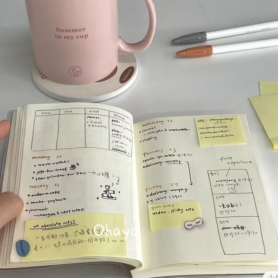 Ohaya A5 Sách trống nhỏ Giấy Kraft 184 trang Sổ tay cực dày nhật ký tự làm Tạp chí Dự thảo Sách ...