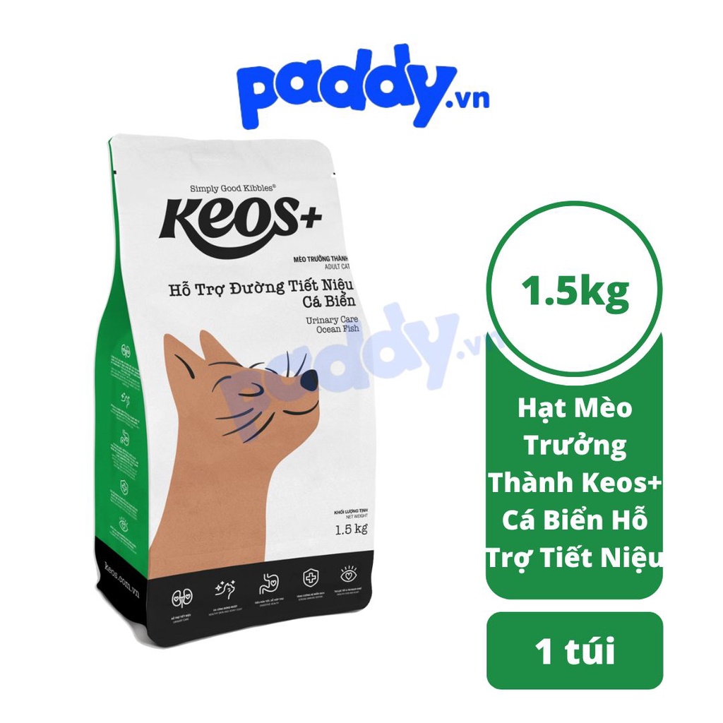 [1.5kg] Thức Ăn Hạt Cho Mèo Mọi Lứa Tuổi Keos | Shopee Việt Nam