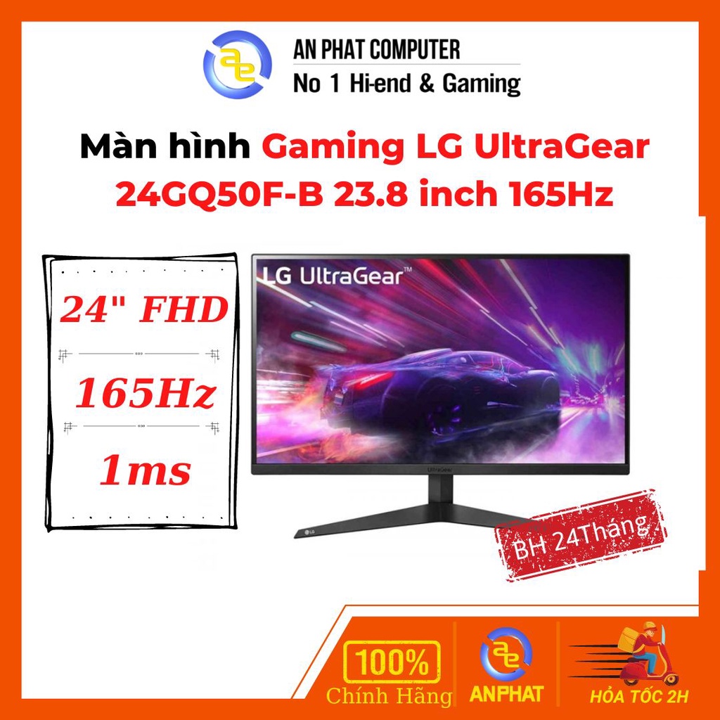 Màn hình máy tính Gaming LG UltraGear 24GQ50F-B 23.8 inch FHD VA 165Hz - BH 24 Tháng | Shopee ...