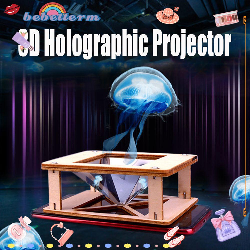 Bebetterm 1 Set 3D Hologram Projector Wooden DIY For Children School ...
