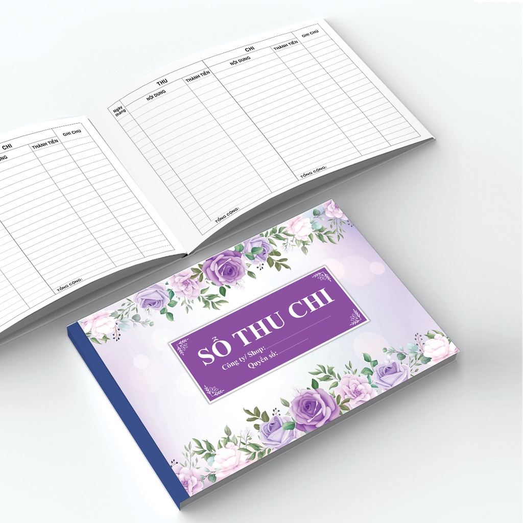 SỔ THU CHI - IN 2 MẶT - MẪU MỚI A4(ngang) | Shopee Việt Nam