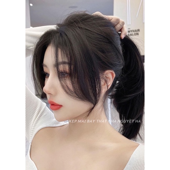 Kẹp mái bay tép lẻ may bằng tóc thật | Shopee Việt Nam