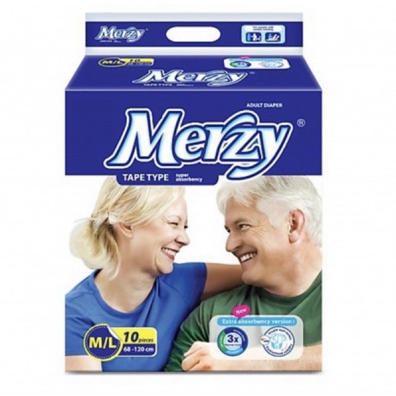 Tã người già Merzy M/L-XL- tấm lót 10 miếng | Shopee Việt Nam