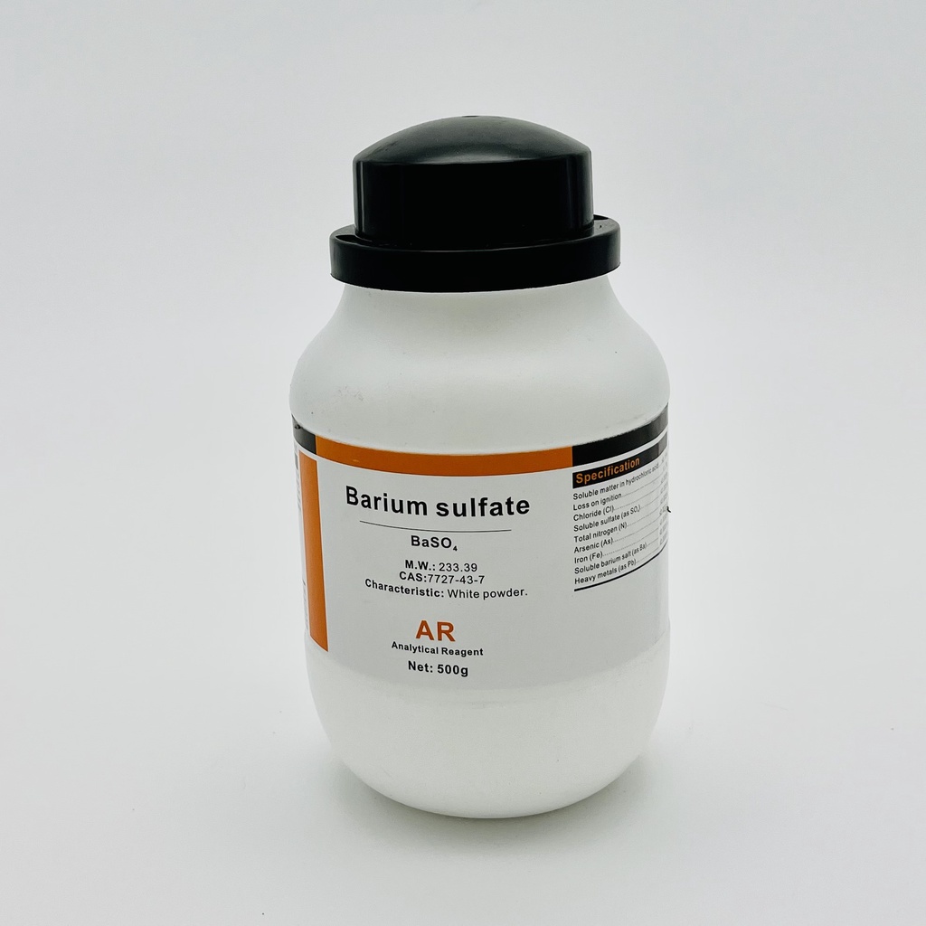 Barium Sulfate (BaSO4, AR, Chai 500G, Xilong, Cas 7727-43-7) | Shopee ...