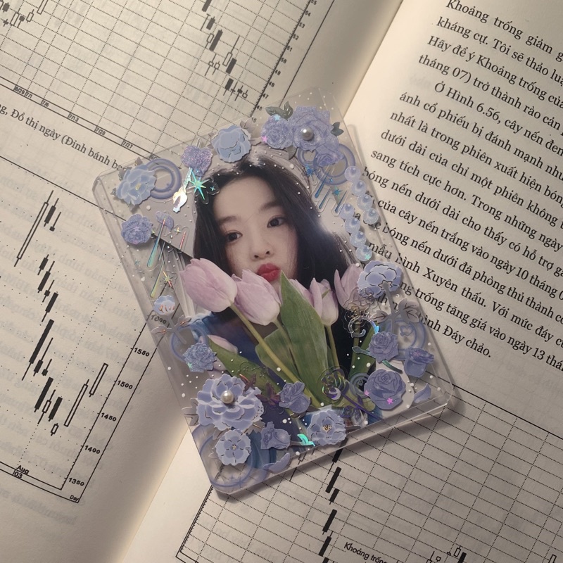 Toploader sticker hoa đựng card anime, idol | Shopee Việt Nam