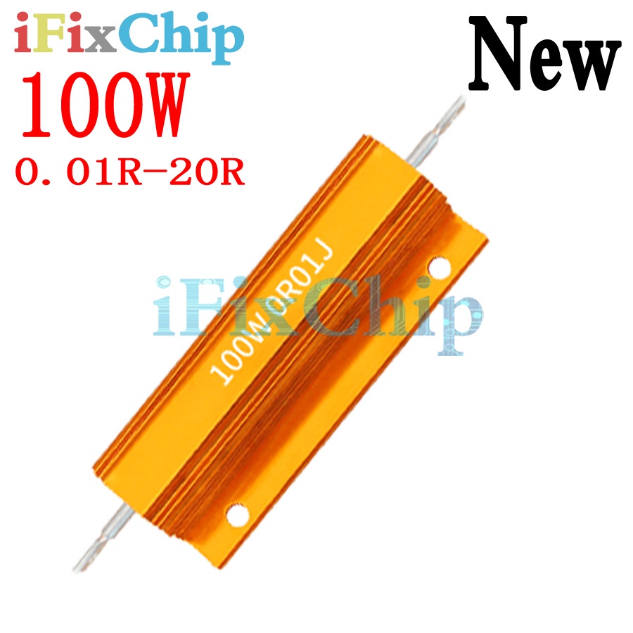 Điện Trở Kim Loại Nhôm 100W 0.01R-20R 1R 2R 5R 10R ohm RX24 Chất Lượng Cao | Shopee Việt Nam