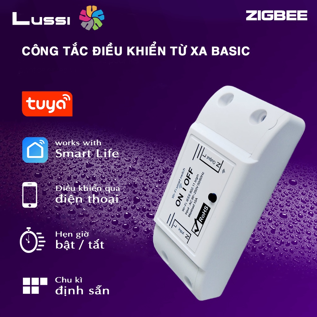 Công Tắc Thông Minh điều Khiển Từ Xa Smart Life Basic Zigbee Phiên Bản 0500