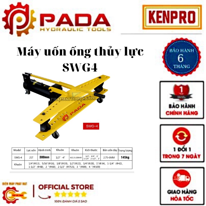 Máy uốn ống thủy lực SWG4 - Bảo hành 6 tháng | Shopee Việt Nam