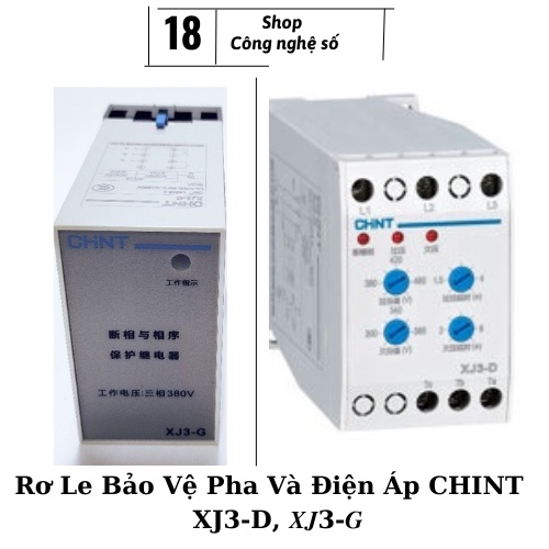 Rơle bảo vệ điện áp 3 pha Chint XJ3-G, Chint XJ3-D,Chống Mất Pha Chint | Shopee Việt Nam