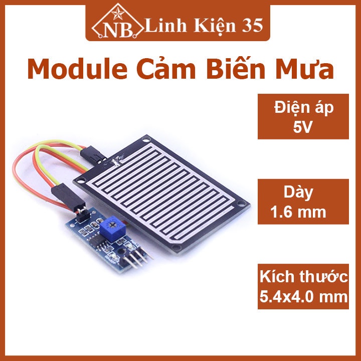 Module cảm biến mưa, kiểm tra trời mưa | Shopee Việt Nam