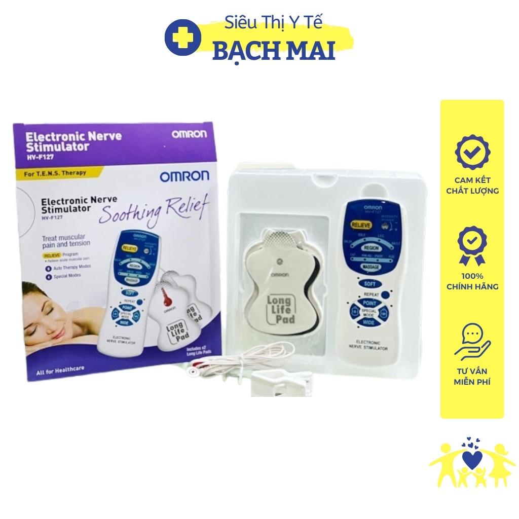 Máy xung điện trị liệu OMRON HV-F127 làm giảm đau các vùng cơ hoặc dây thần kinh thật hiệu quả ...