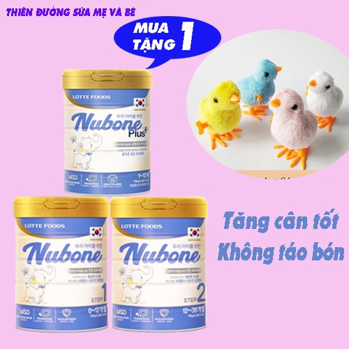 Sữa cao năng lượng Nubone Step 1,2 + Plus+ lon 750gr | Shopee Việt Nam
